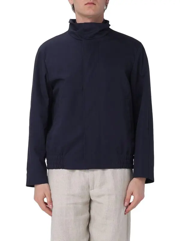 LARDINI Cotton Drill Jacket - Blue