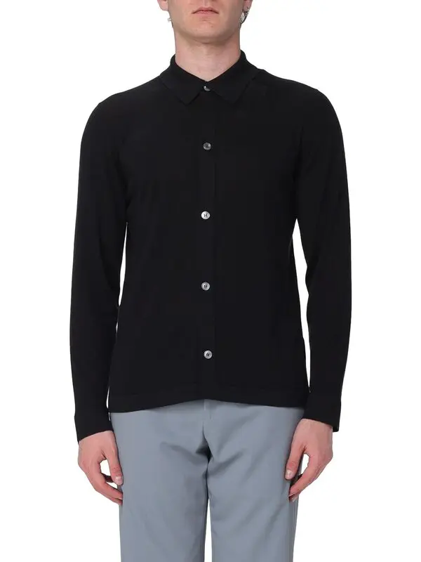 LARDINI Knit Shirt - Black