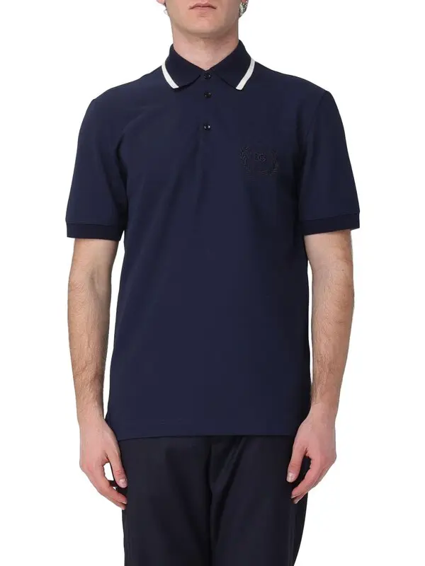 Dolce & Gabbana Basic Cotton Polo Shirt - Blue