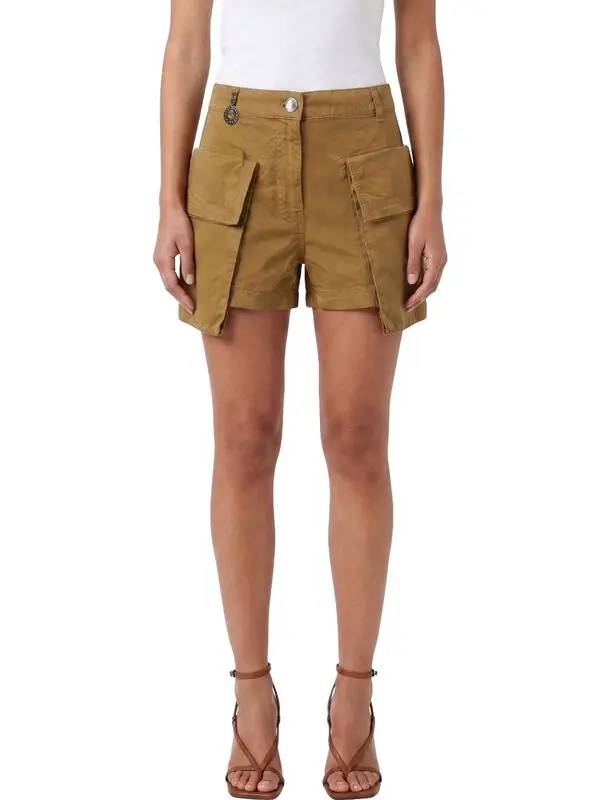 Pinko Cargo Shorts - Bronze