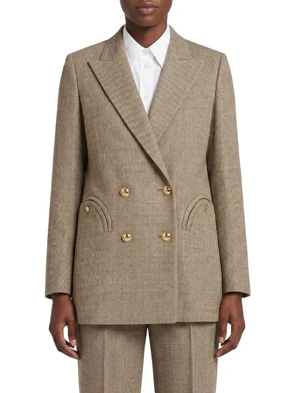 BLAZÉ MILANO Double Breasted Jacket - Beige