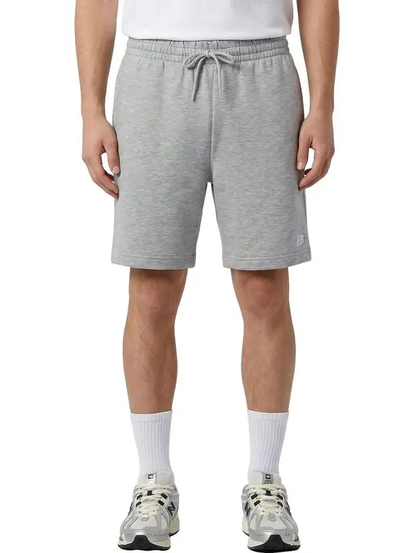 NEW BALANCE Cotton Jogging Shorts - Grey