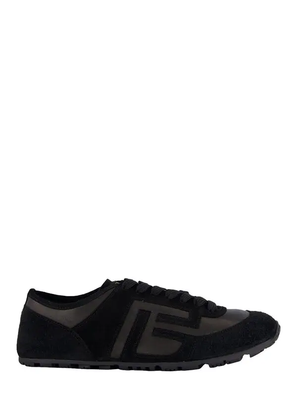 Balmain Racer 45 Leather Sneakers - Black