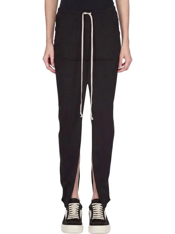 Rick Owens Cotton Drawstring Long Skirt - Black