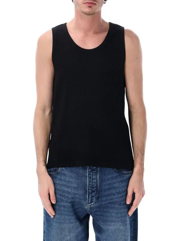 Studio Nicholson Ribbed Tank Top - Black