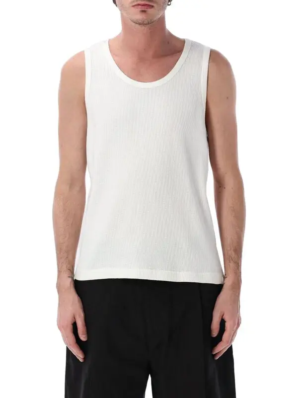 Studio Nicholson Ribbed Tank Top - Cream