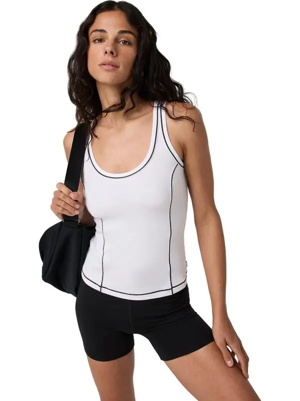 Vuori Pose Seams Tank Top - White