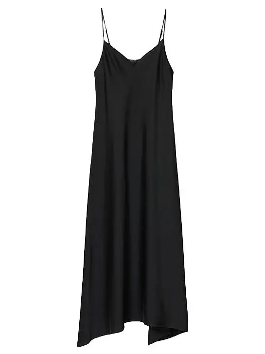 ALLSAINTS Leona V-neck Woven Maxi Dress - Black