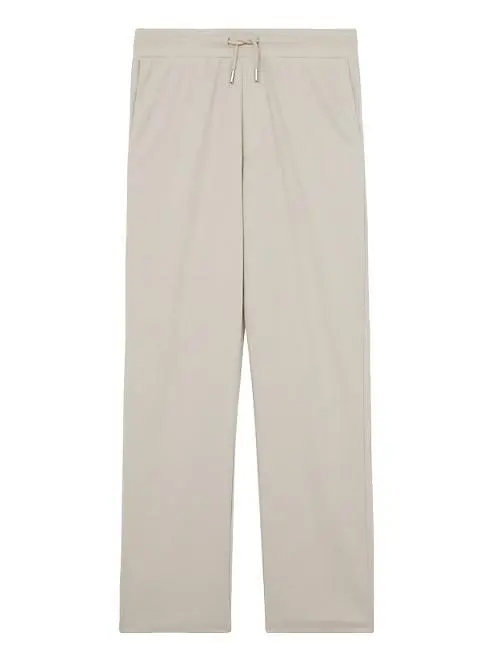 REISS Lennox Drawstring-waist Linen-blend Trousers - Light Stone