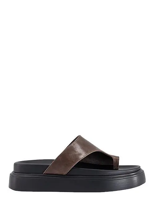 TONY BIANCO Jazzy Leather Sandals - Chocolate Vintage