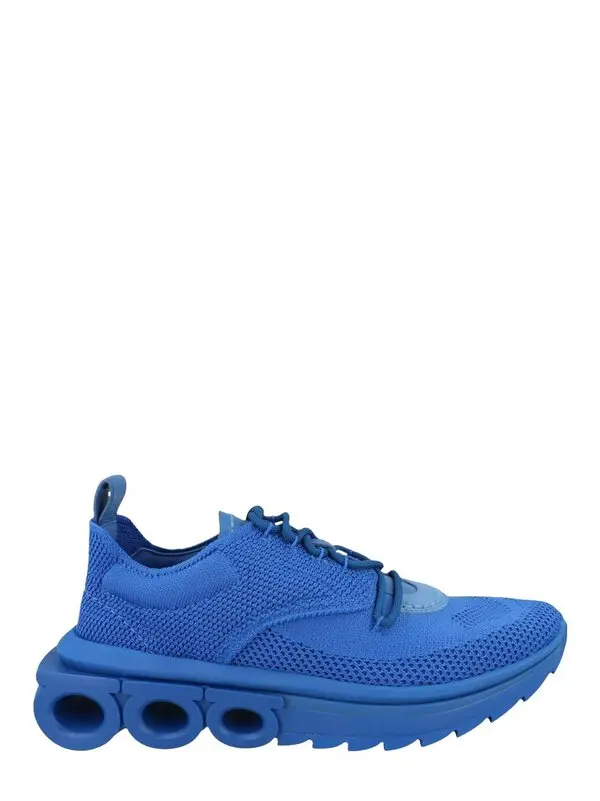 FERRAGAMO Nima Knit Low-top Sneaker - Blue