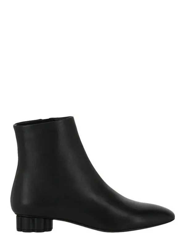 FERRAGAMO Molfetta Heel Bootie - Black