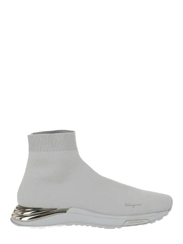 FERRAGAMO Wmns Ninette Sock Sneaker - Grey