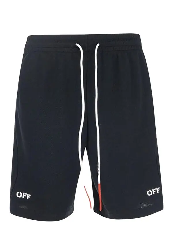 Off-White Athl Off Stamp Basketball Short - Black