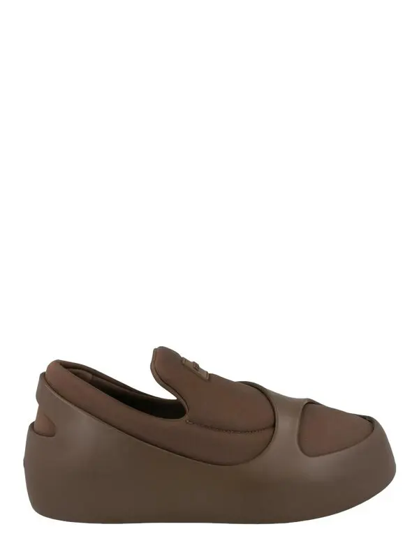 FERRAGAMO Lunar Paneled Slip-on Sneaker - Brown