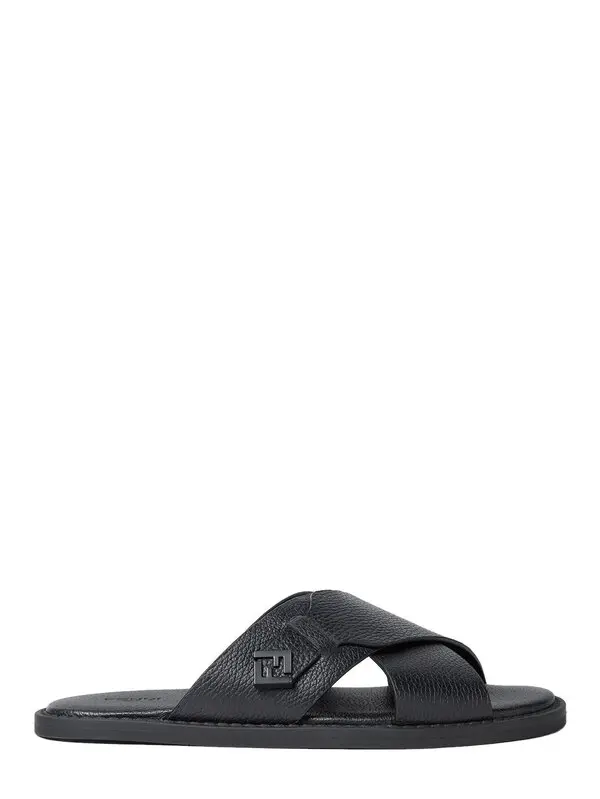 Fendi Squared Ff Slides - Black