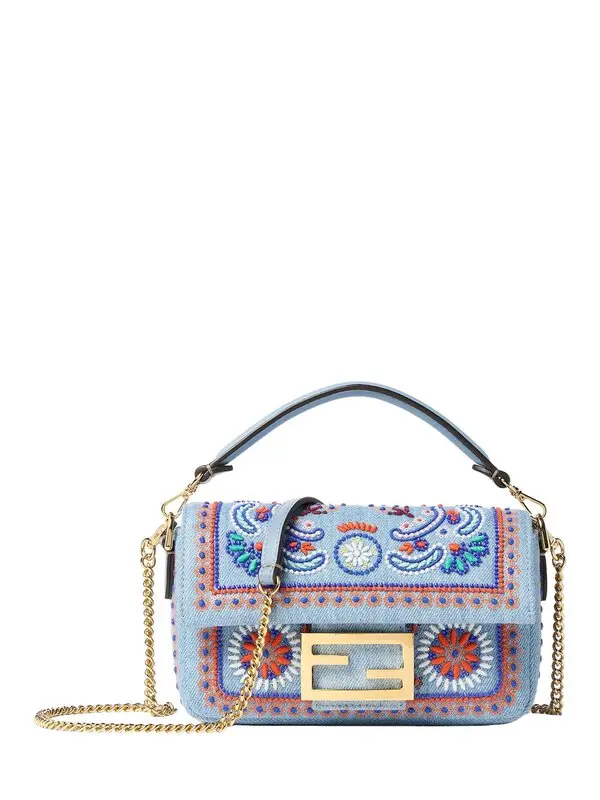 Fendi Baguette Mini Bag - Light Blue