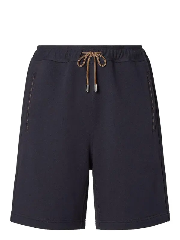 Fendi Bermuda Shorts With Selleria Stitching - Blue
