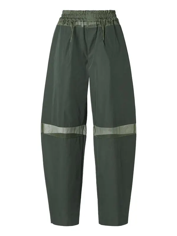 Fendi Technical Gabardine Trousers - Green