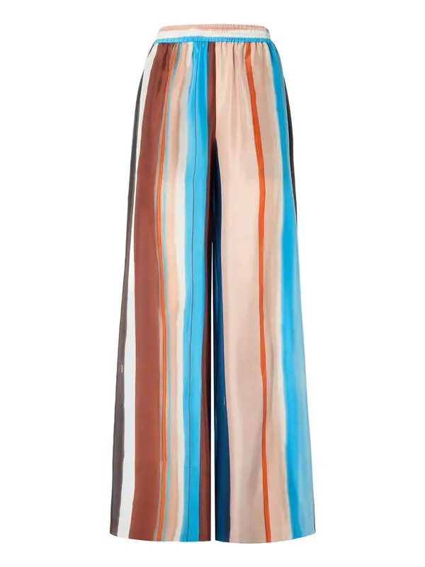 Fendi Silk Habotai Pyjama Trousers - Multicolour