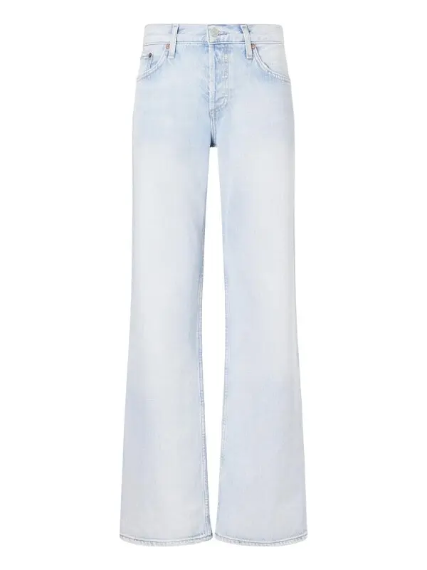 AGOLDE Low Rise Loose Straight-leg Organic Jeans - Blue
