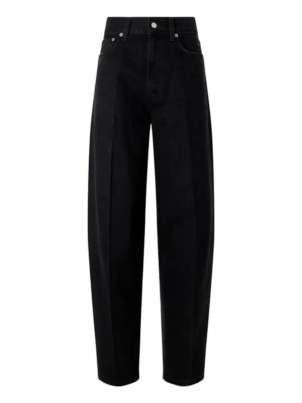 AGOLDE 80's High-rise Straight-leg Jeans - Black