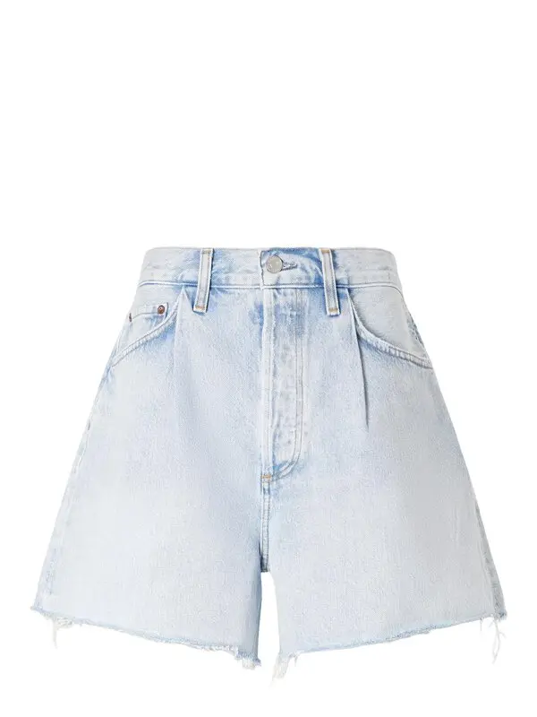 AGOLDE Rhoda Organic Denim Shorts - Blue