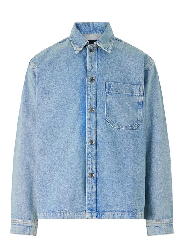 Rag & Bone Astor Denim Overshirt - Blue