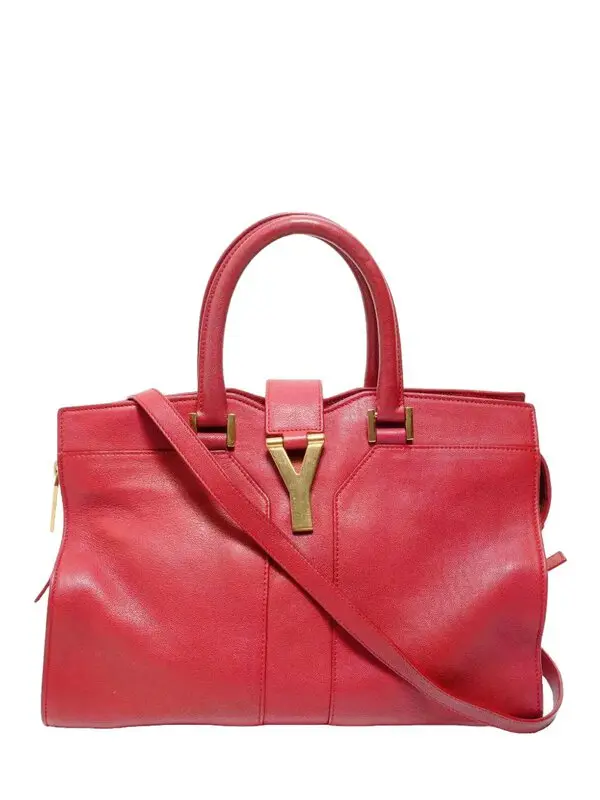 Saint Laurent Cabas Chyc Handbag - Red