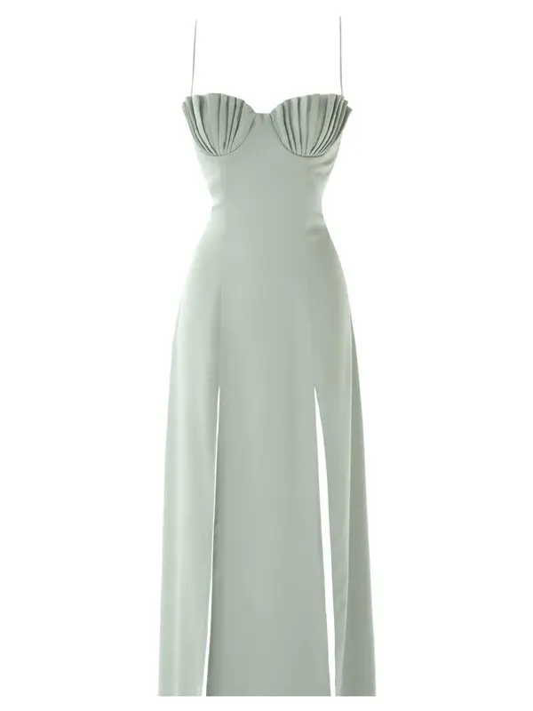 LA MUSA Mint Mermaid Dress - White