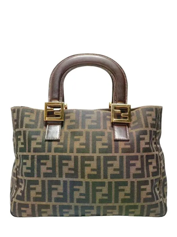 Fendi Zucca Canvas Handbag - Brown