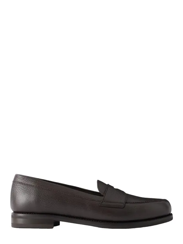 MORJAS The Ivy Leather Penny Loafers - Brown