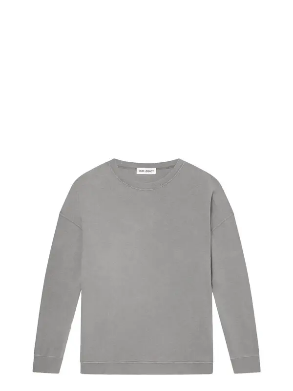 Our Legacy Slack Cotton-blend Jersey Sweatshirt - Green
