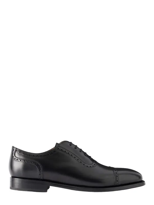 MORJAS The Adelaide Leather Brogues - Black