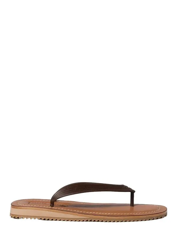Miu Miu Padded Thong Sandals - Brown