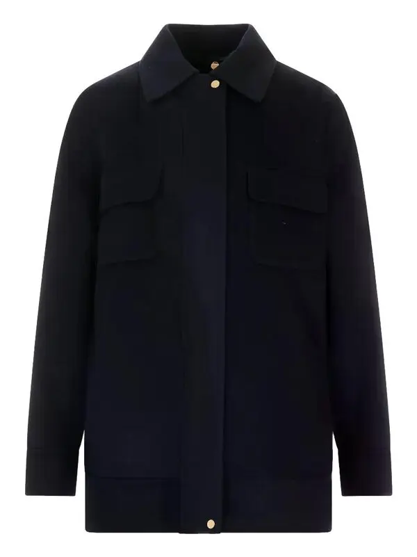 Max Mara Quilted Liner Shirt Jacket - Blue