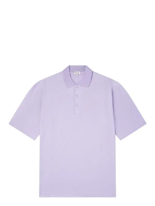 Charvet Cotton Polo Shirt - Purple