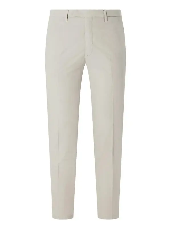Boglioli Straight-leg Stretch Cotton Blend Trousers - Neutrals