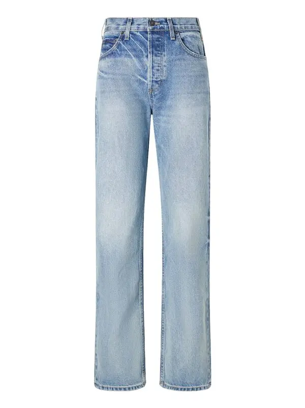 NILI LOTAN Briana Straight-leg Jeans - Blue