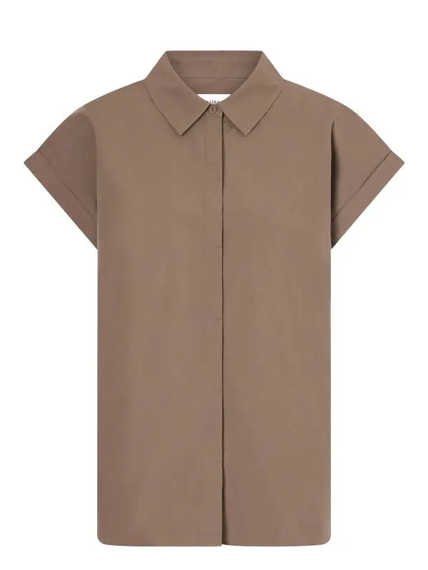 Matteau Organic Cotton Poplin Shirt - Brown
