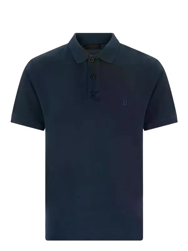 DONDUP Embroidered-logo Polo Shirt - Blue