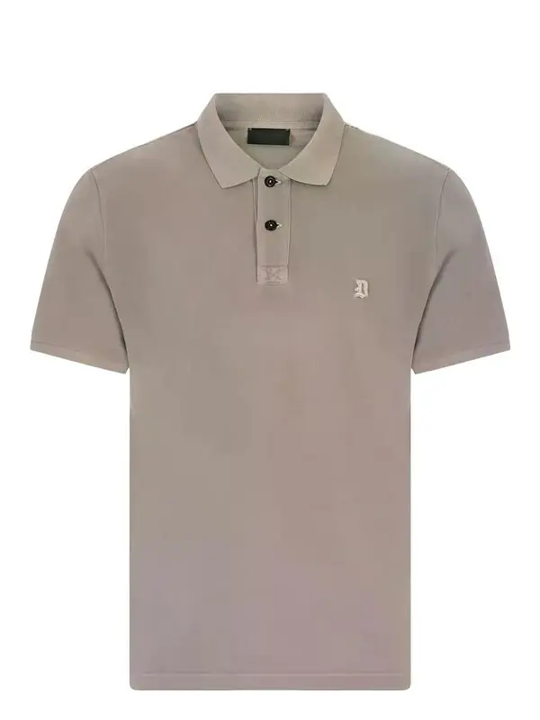 DONDUP Logo-embroidered Polo Shirt - Neutrals