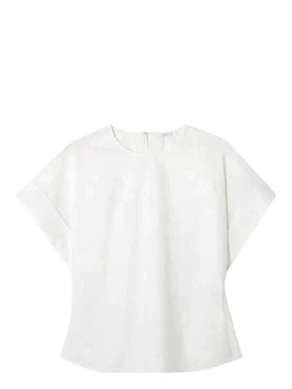 JOSEPH Fassia Cotton-poplin Blouse - White