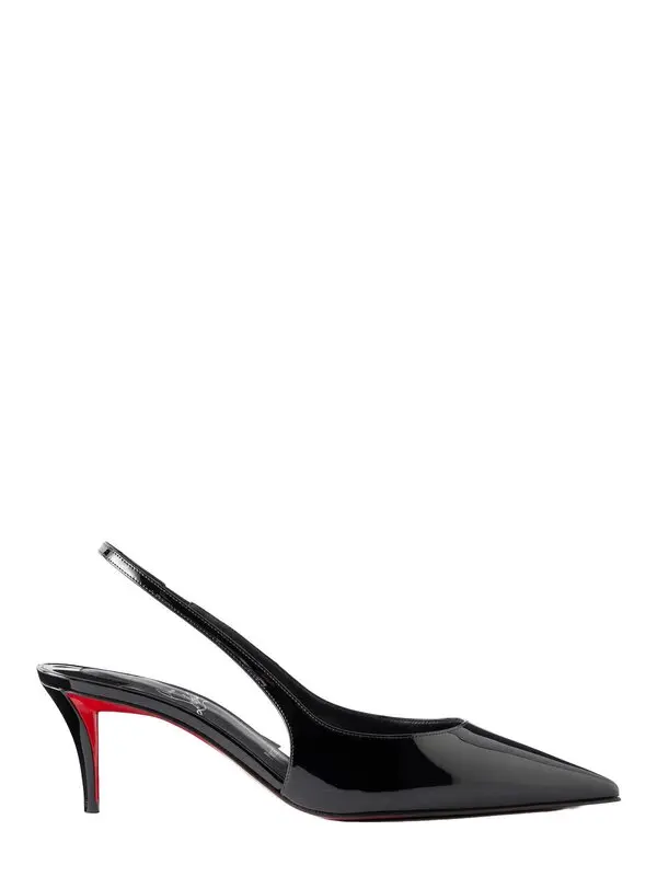 CHRISTIAN LOUBOUTIN Miss Z Patent Slingback Pumps - Black