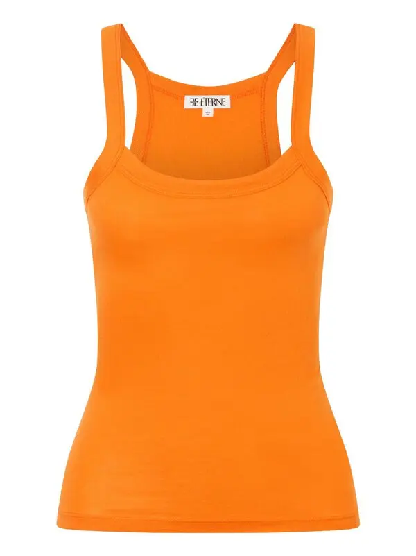 Eterne Duke Cotton-blend Tank - Orange