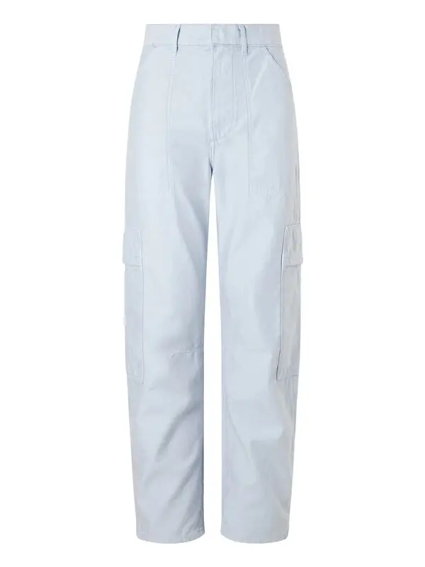 Citizens Of Humanity Marcelle Cotton Tapered Cargo Pants - Blue