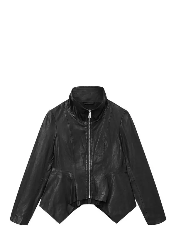ALLSAINTS Leather Grace Biker Jacket - Black