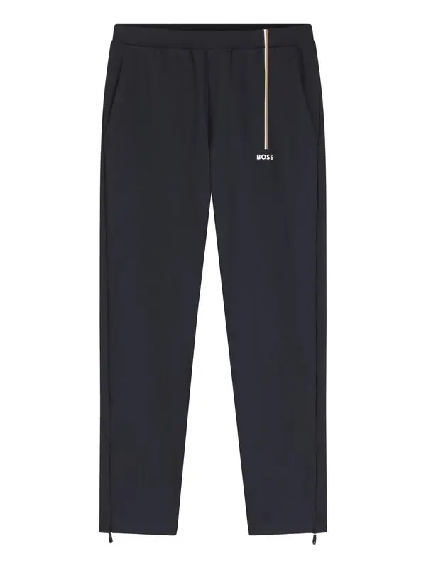 BOSS Active Track Pants In Thermoregulating Stretch Gabardine - Dark Blue