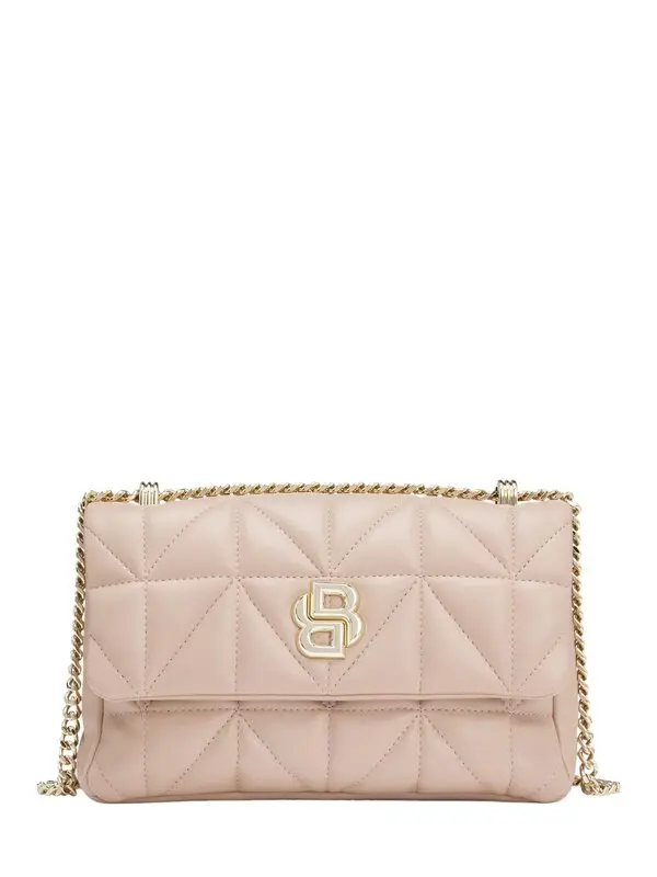BOSS Double B Monogram Quilted Shoulder Bag - Pink