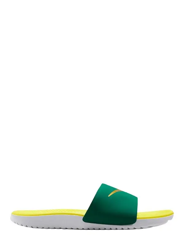 Nike Kawa Slide Metallic Gold - Malachite/sonic Yellow/white